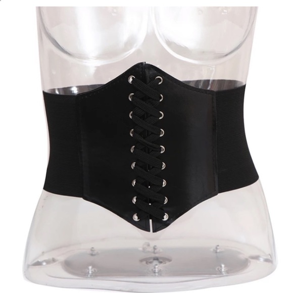 Boutique | Accessories | Faux Leather Laceup Corset Waist Belt Goth ...